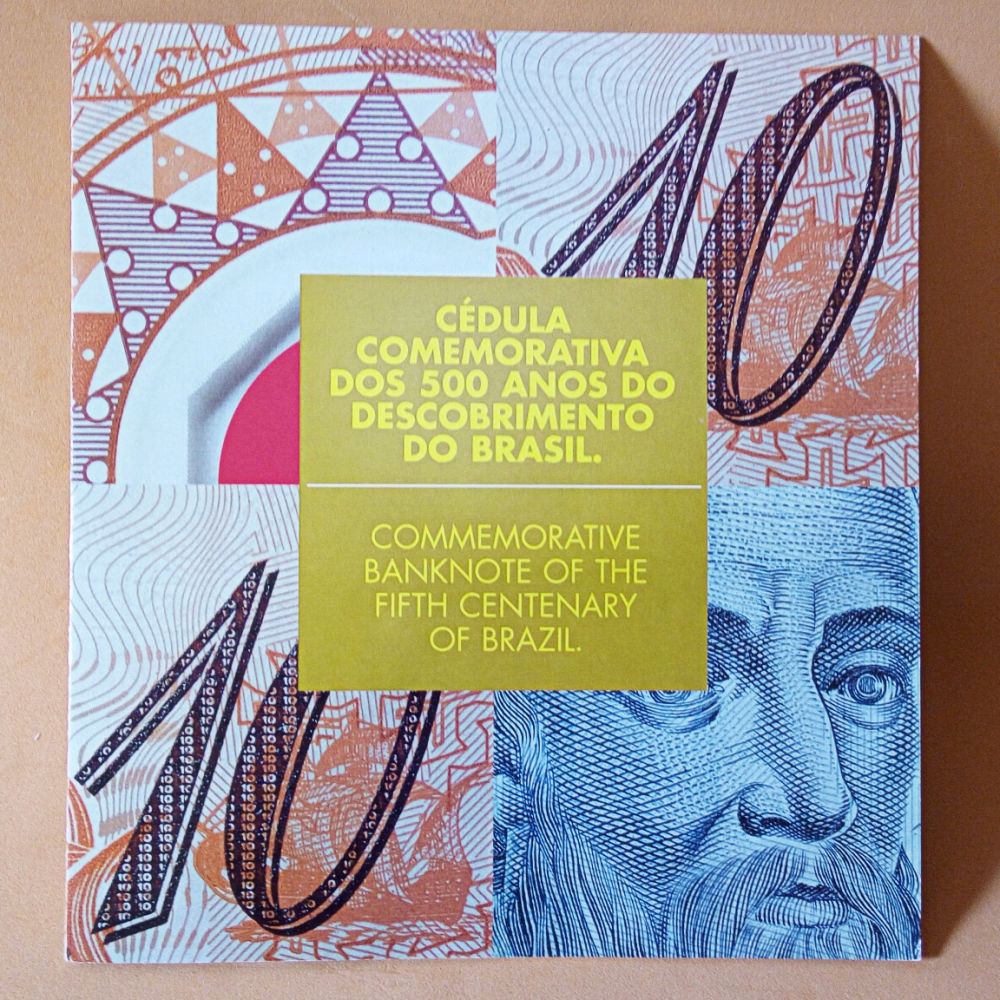 Contagem Numismática - Cédula 10 Reais Polímero No Folder Comemorativo ...